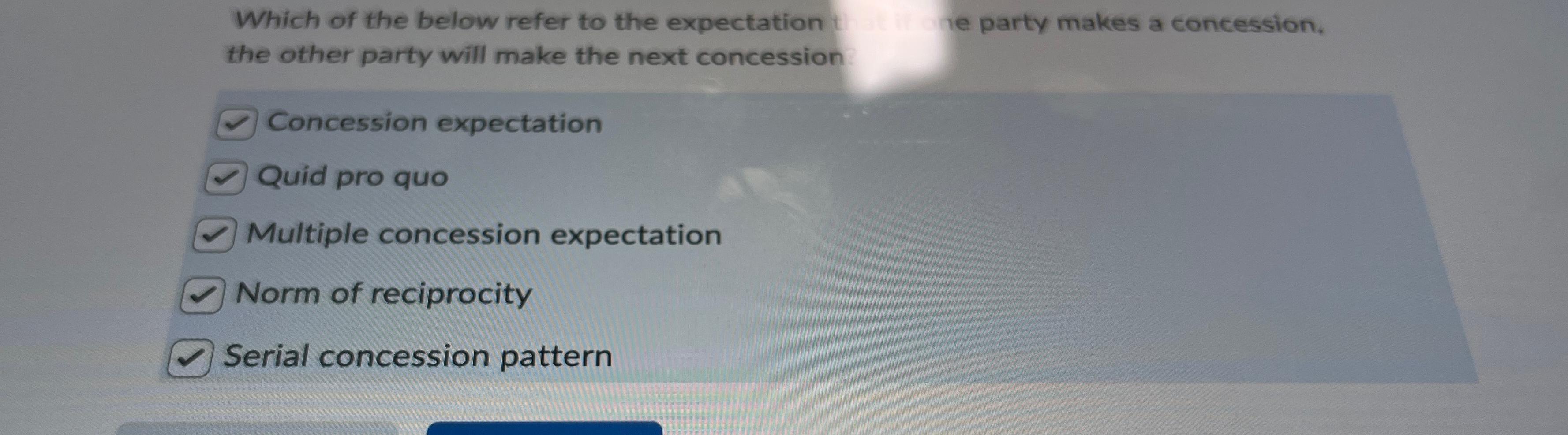 Solved Which of the below refer to the expectation he party | Chegg.com