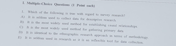 Solved L. ﻿Multiple-Choice Questions (1 ﻿Point each)Which of | Chegg.com