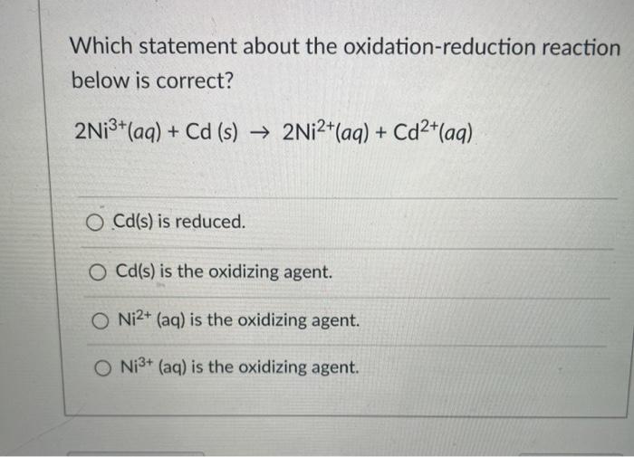 Solved Which is an oxidation half-reaction? O 2 H2 + O2 → 2 | Chegg.com