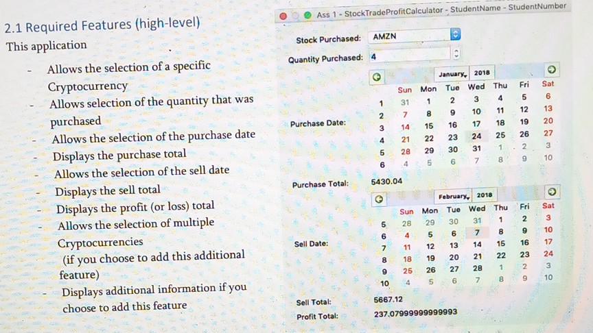 Solved create a cryptocurrency profit calculator using | Chegg.com