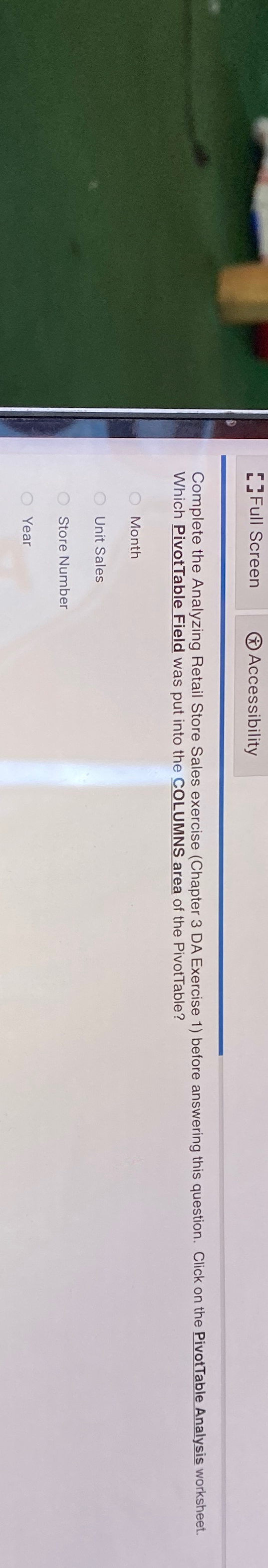 Solved [] ﻿F Full ScreenAccessibilityComplete the Analyzing | Chegg.com