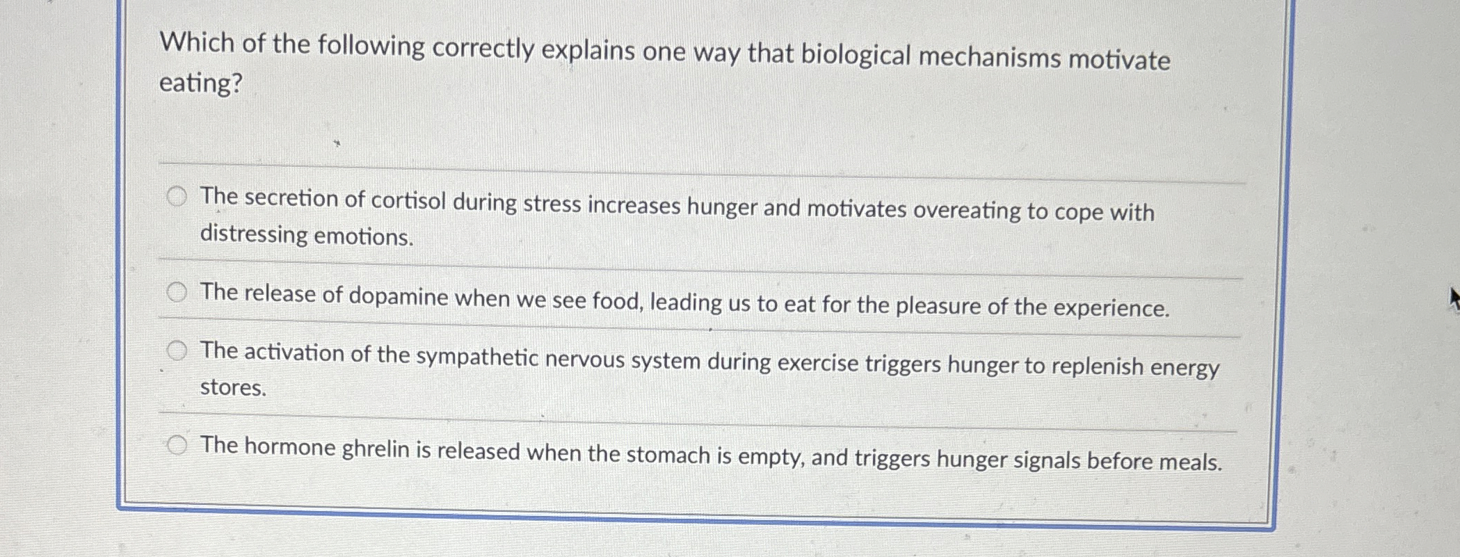 Solved Which of the following correctly explains one way | Chegg.com
