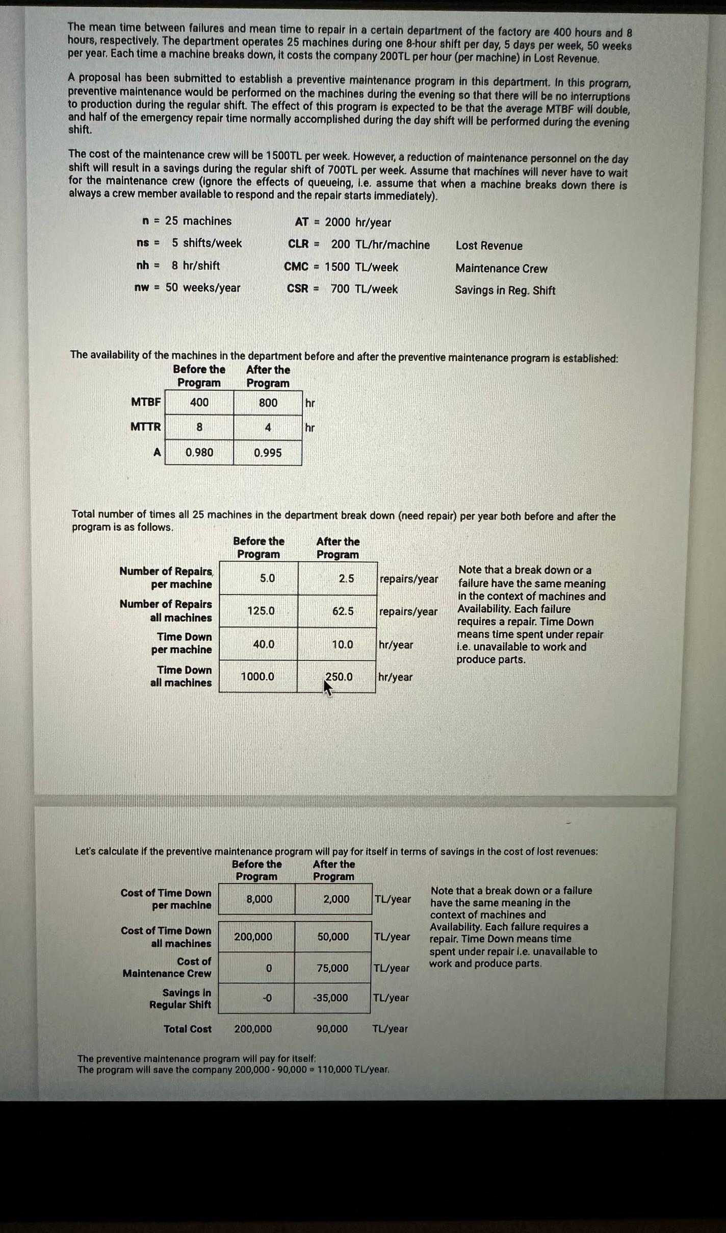 Solved The mean time between failures and mean time to | Chegg.com