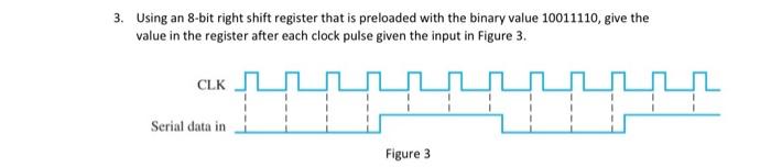 Solved Using an 8-bit right shift register that is preloaded | Chegg.com