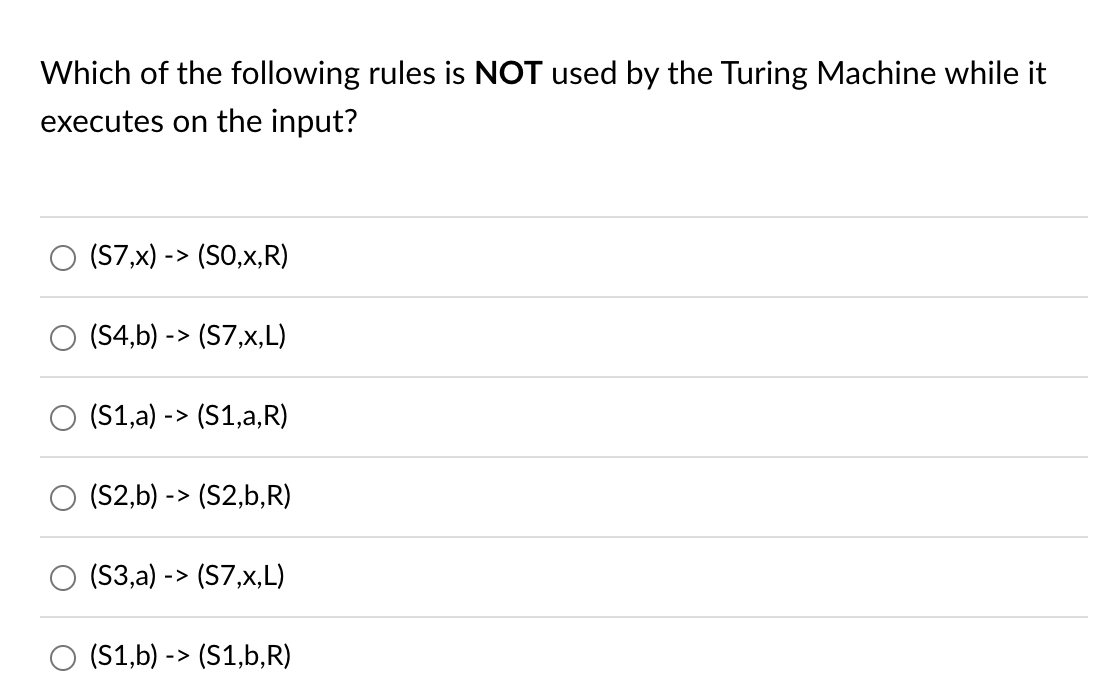 Solved Consider the following specification of a Turing | Chegg.com