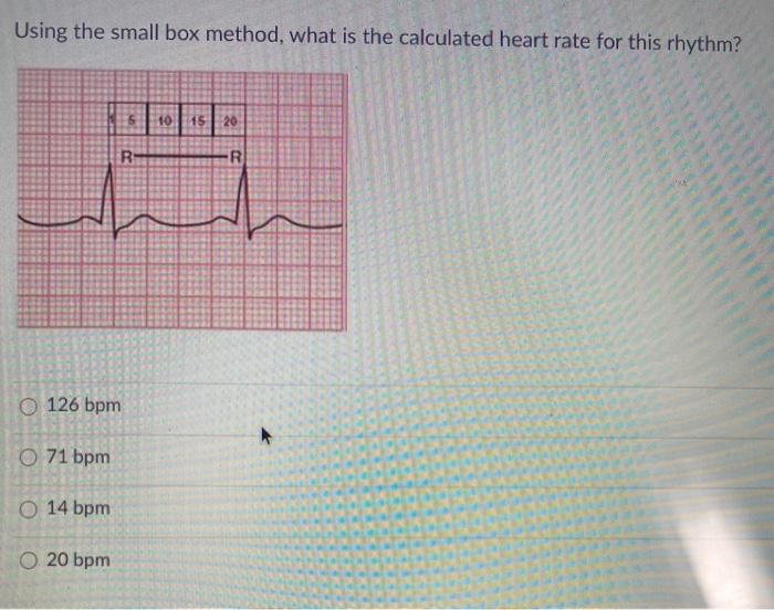Solved Using the small box method, what is the calculated | Chegg.com