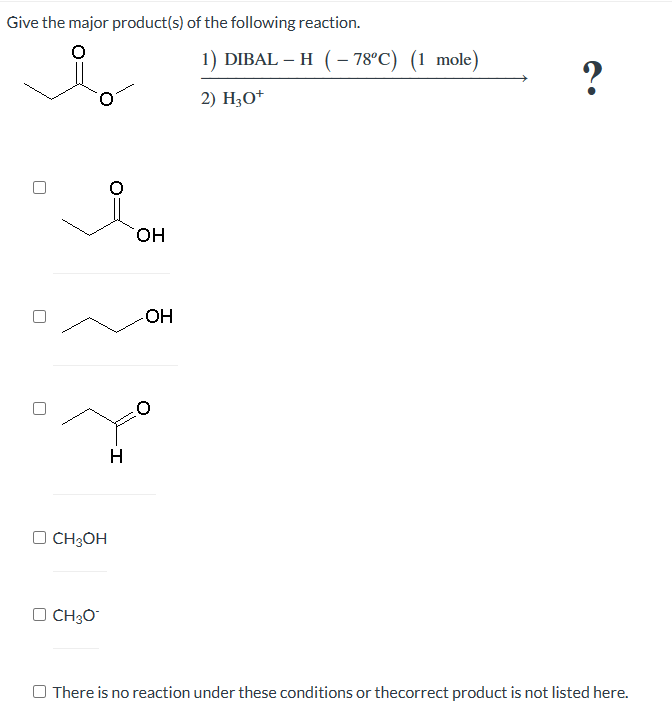 Solved Give the major product(s) ﻿of the following | Chegg.com