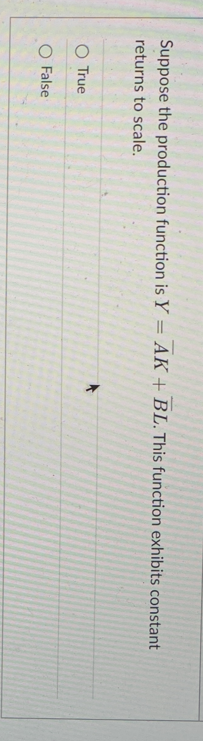 Solved Suppose the production function is | Chegg.com