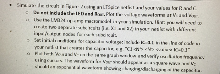 Simulate the circuit in Figure 2 using an LTSpice | Chegg.com