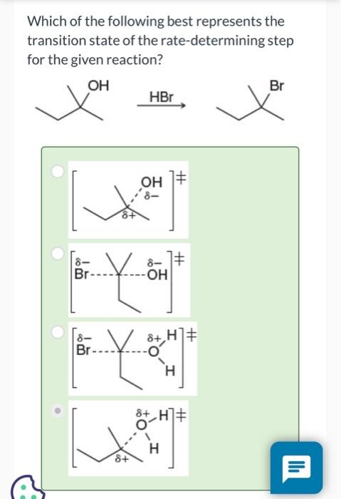 Solved Which of the following best represents the transition | Chegg.com