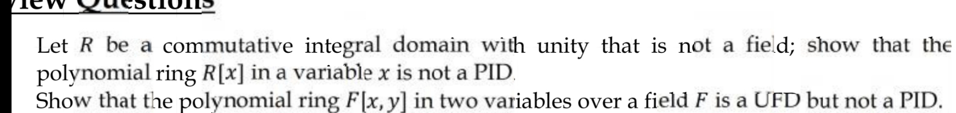 Solved Let R ﻿be a commutative integral domain with unity | Chegg.com