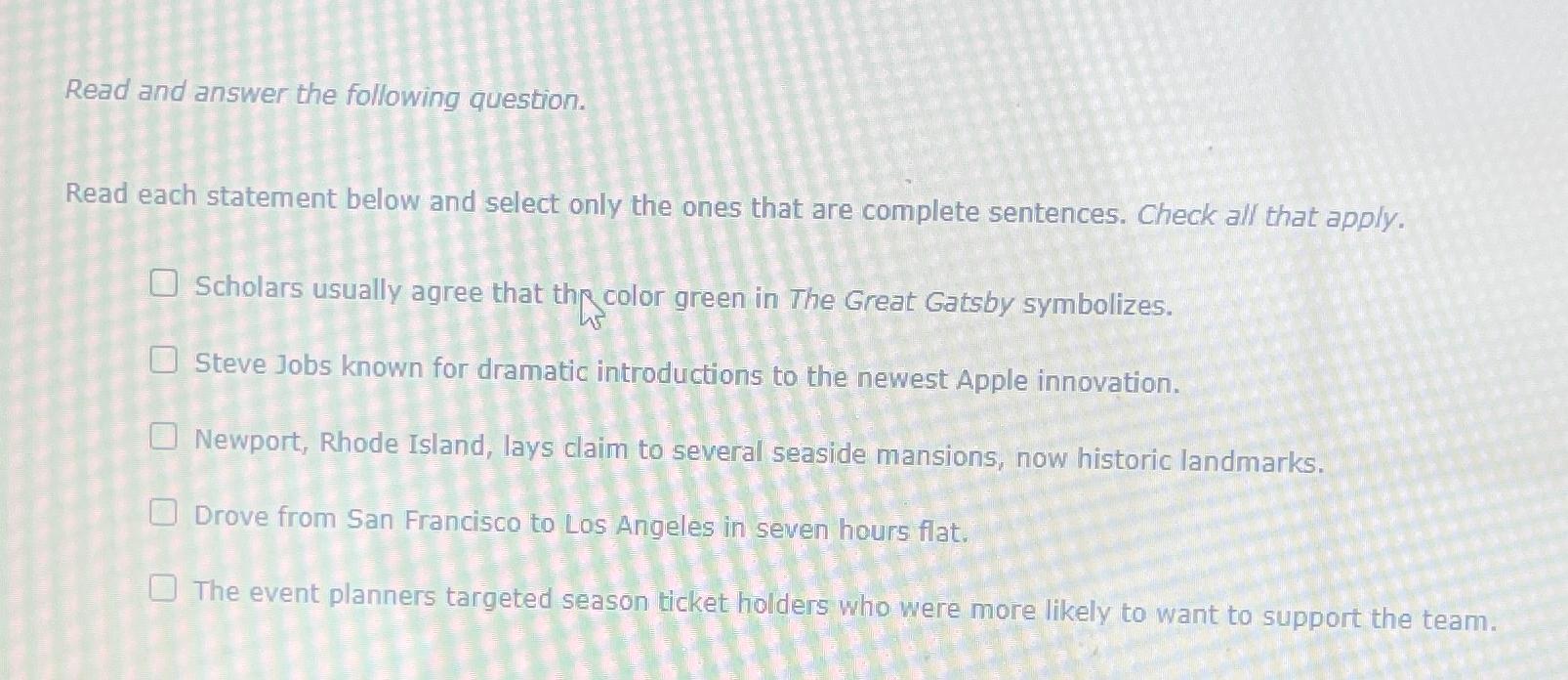 Solved Read and answer the following question.Read each | Chegg.com