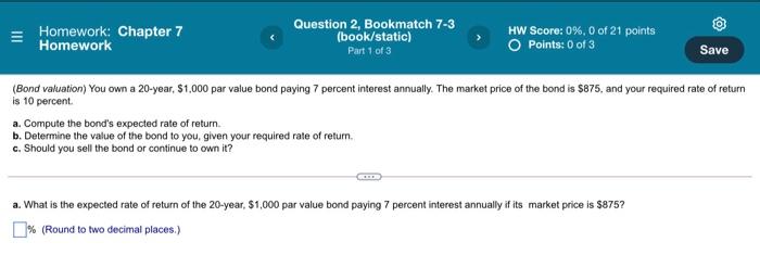 Solved Homework Chapter 7 Homework Question 2 Bookmatch