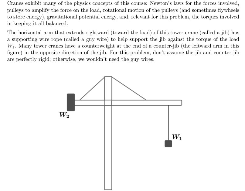 Solved (a) ﻿For this part, ignore the counterweight for a | Chegg.com