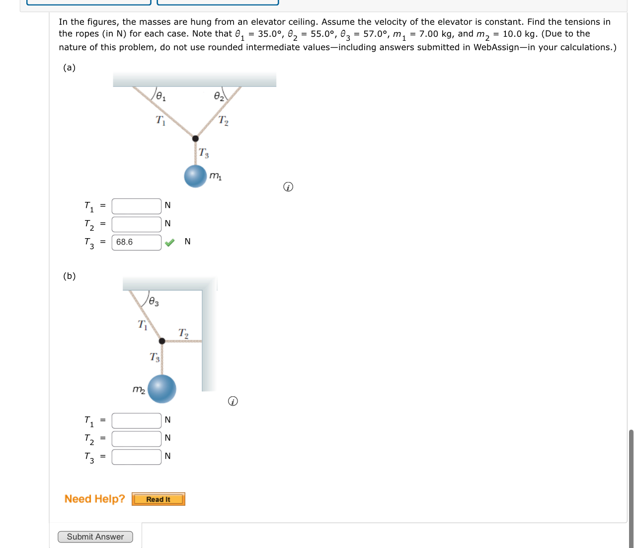 Solved A cord passing over a pulley connects two masses, as | Chegg.com