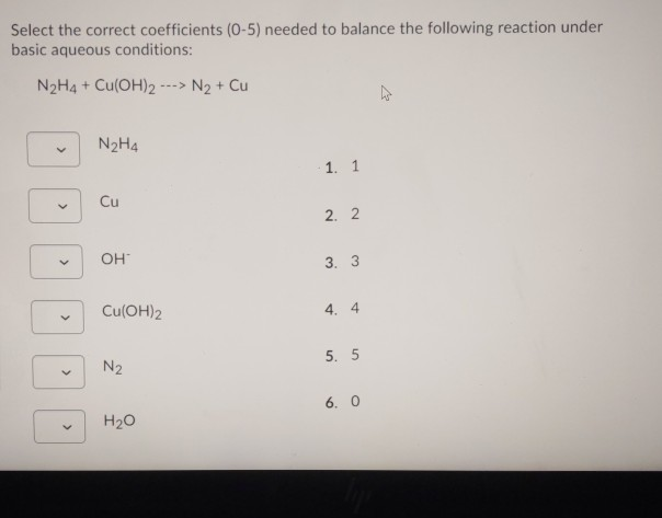 Solved Select the correct coefficients (0-5) needed to | Chegg.com