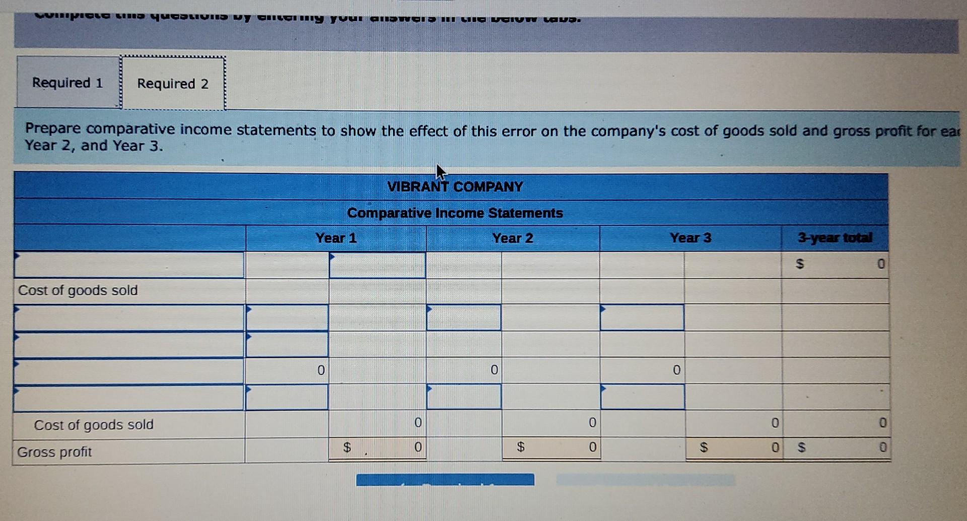 Solved Exercise 6-12 Analysis of inventory errors LO A2 | Chegg.com