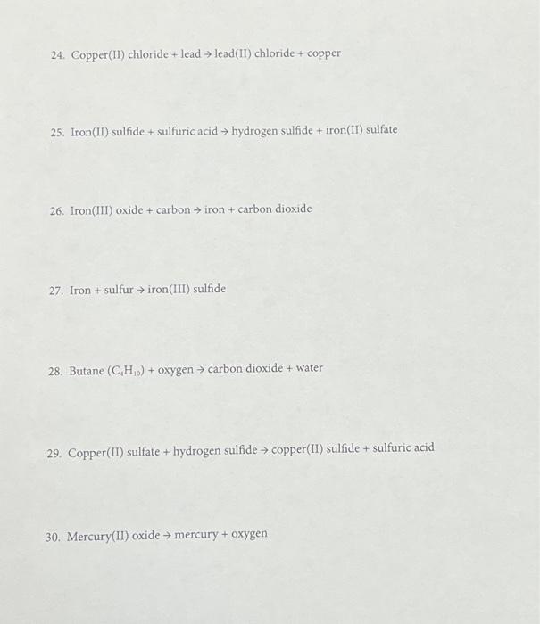 Solved 2. Magnesium + oxygen → magnesium oxide 3. Ethyl | Chegg.com