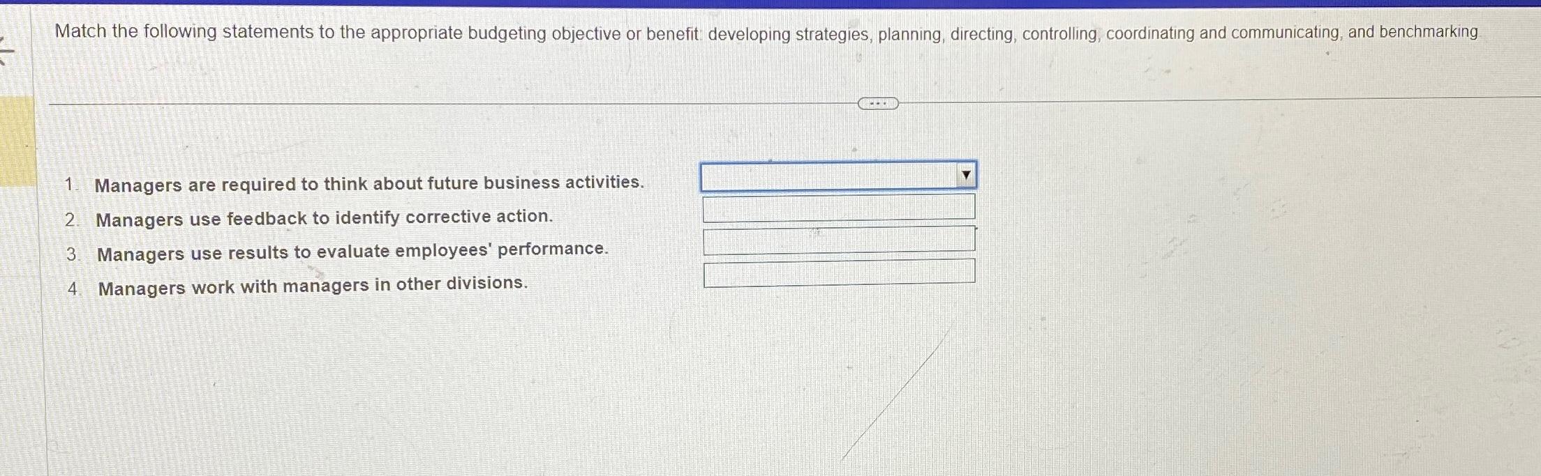 Solved Match the following statements to the appropriate | Chegg.com