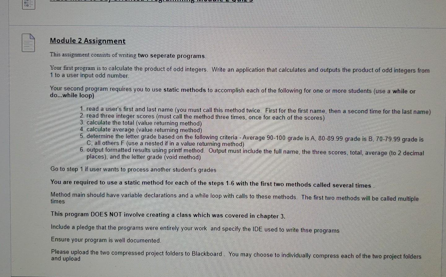 Solved Module 2 Assignment This assignment consists of | Chegg.com