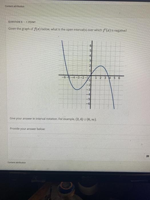 Solved Content attribution QUESTION 6.1 POINT Given the | Chegg.com