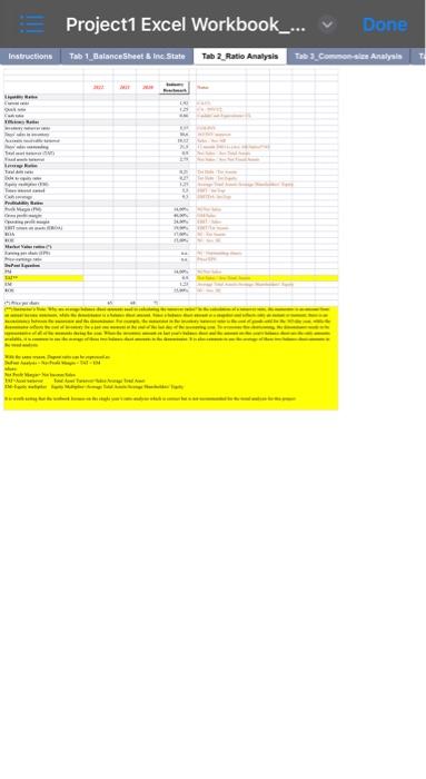 Project1 Excel Workbook_... Project1 Excel | Chegg.com