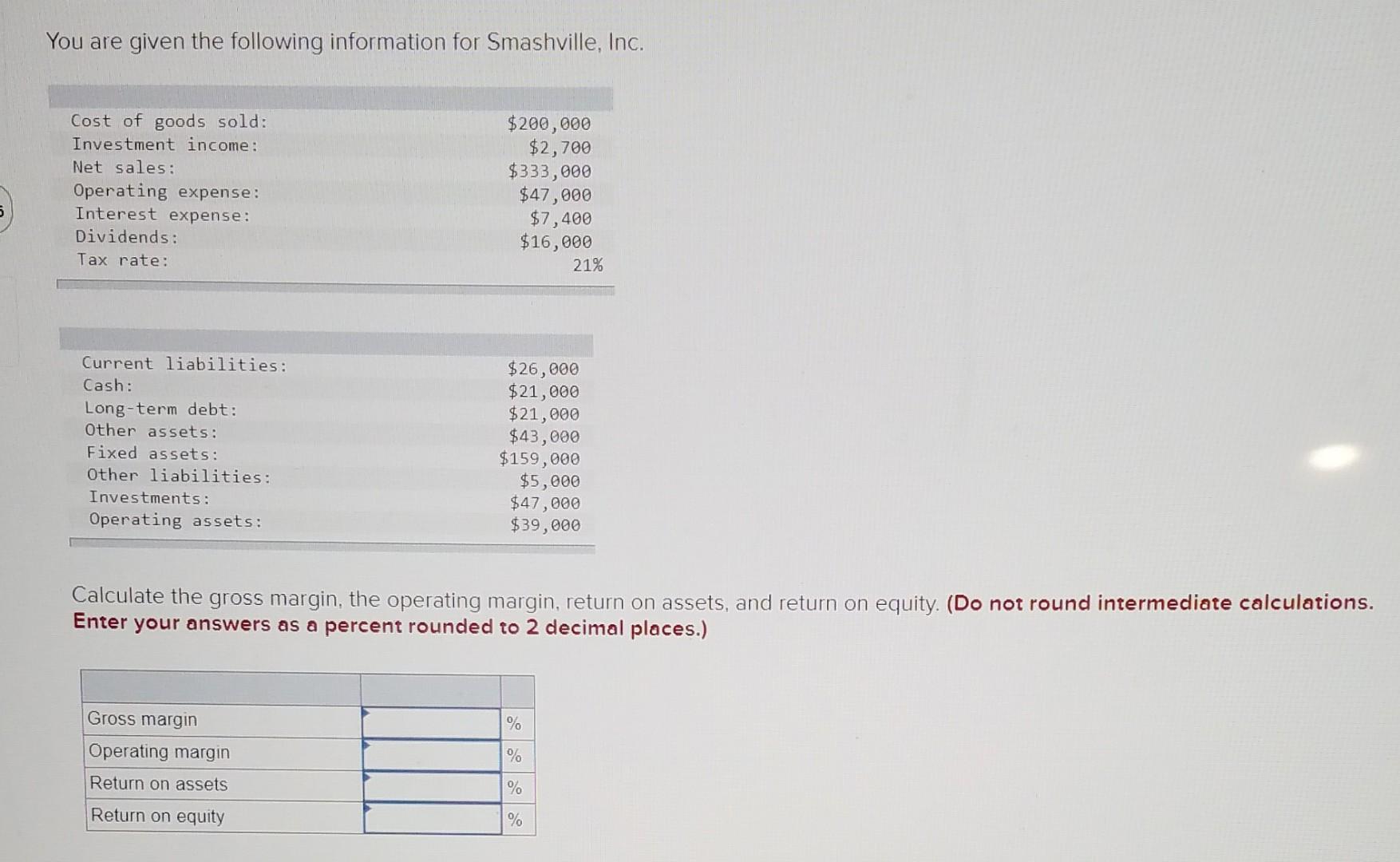 Solved You are given the following information for | Chegg.com