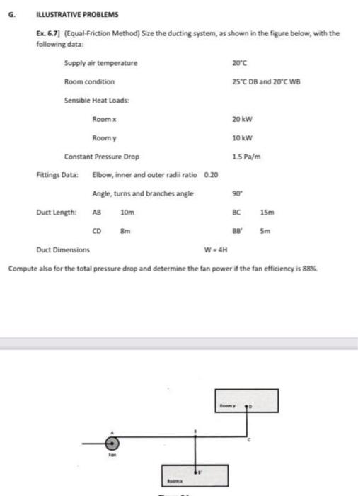 Solved G. HLUSTRATIVE PROBLEMS Ex. 6.7] (Equal-Friction | Chegg.com