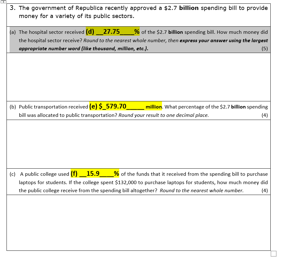 Solved 3. ﻿The government of Republica recently approved a | Chegg.com