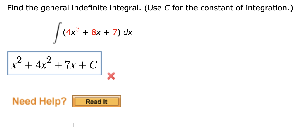 Solved Find the general indefinite integral. (Use C ﻿for the | Chegg.com