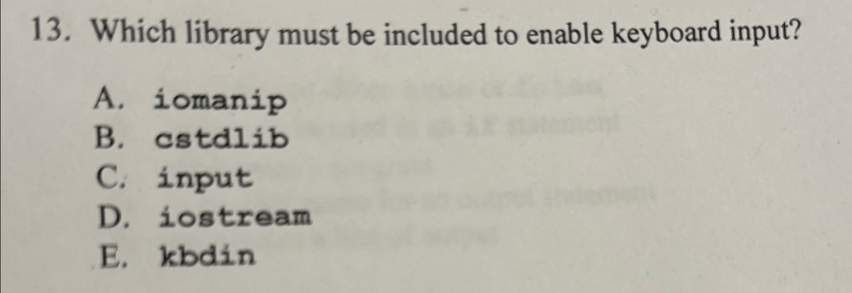 Solved Which library must be included to enable keyboard | Chegg.com