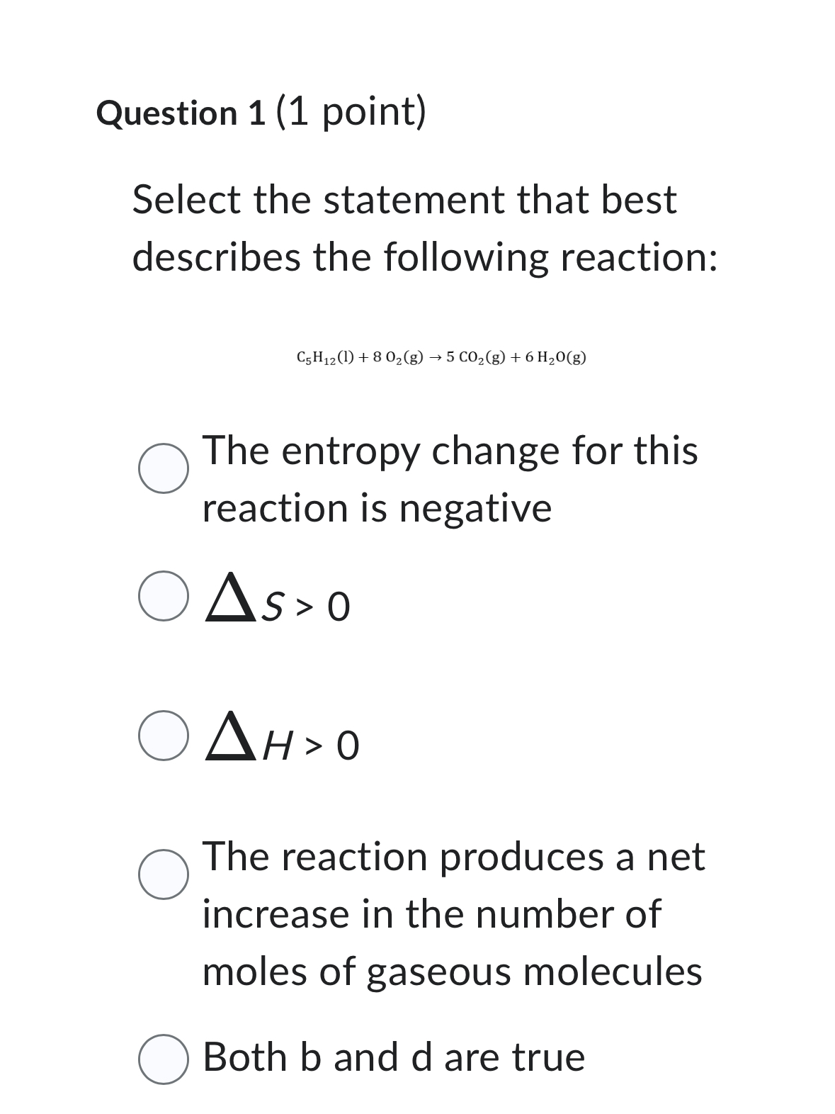 Solved Question 1 (1 ﻿point)Select the statement that best | Chegg.com
