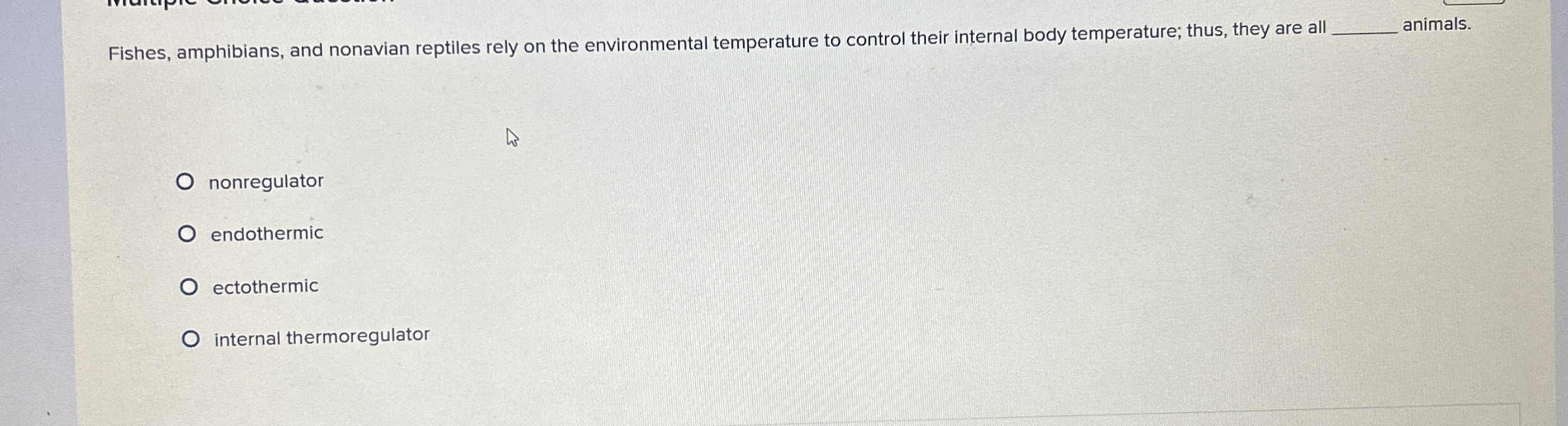 Solved Fishes, amphibians, and nonavian reptiles rely on the | Chegg.com