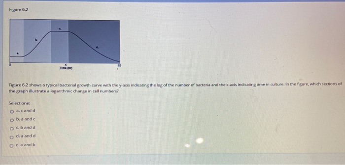 Solved Figure 6.2 Time Figure 6.2 shows a typical bacterial | Chegg.com