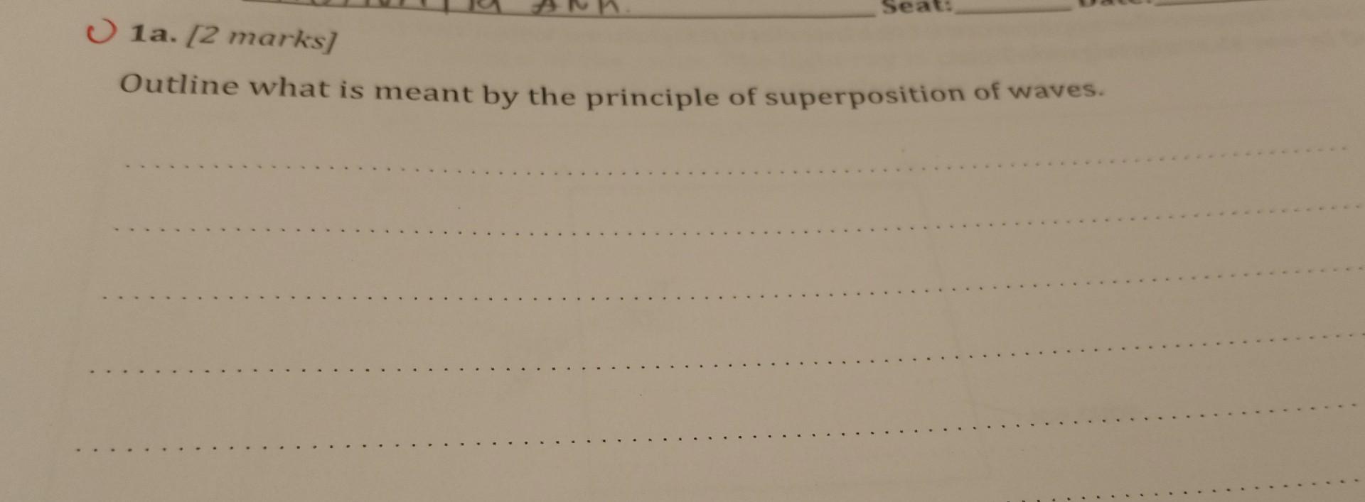 Solved 1a. [2 marks] Outline what is meant by the principle | Chegg.com