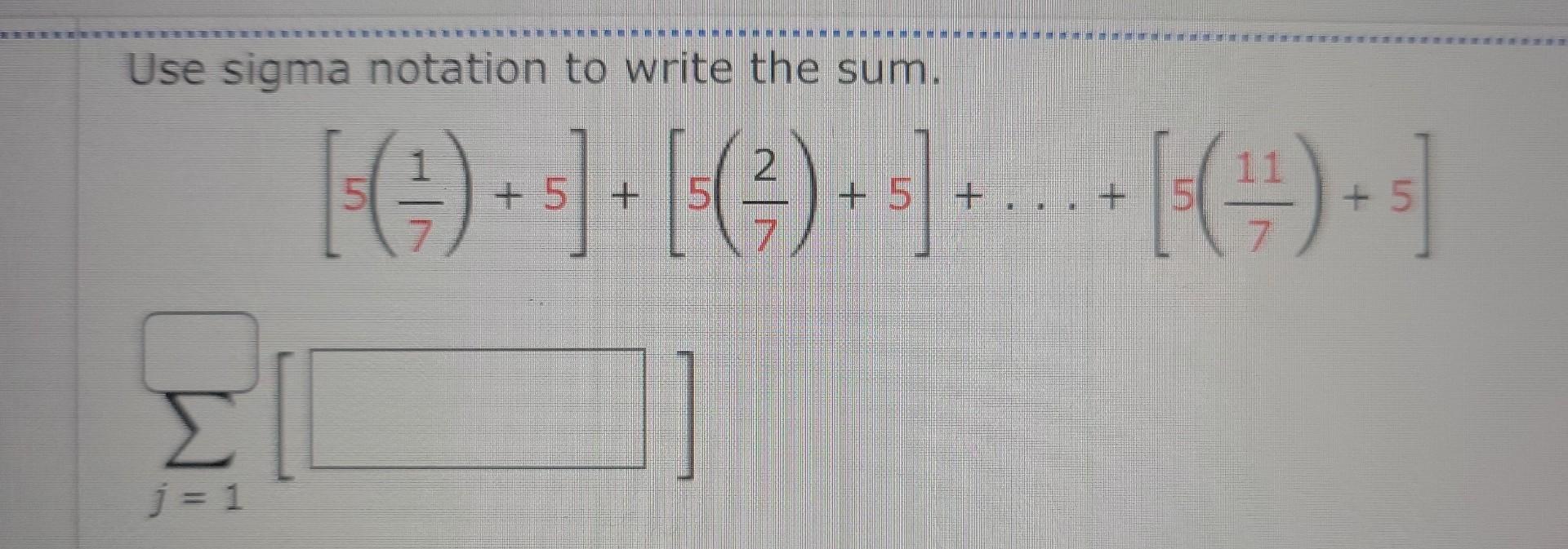Solved Use sigma notation to write the sum. | Chegg.com
