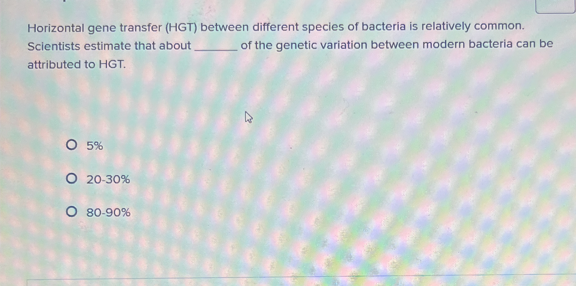 Solved Horizontal gene transfer (HGT) ﻿between different | Chegg.com
