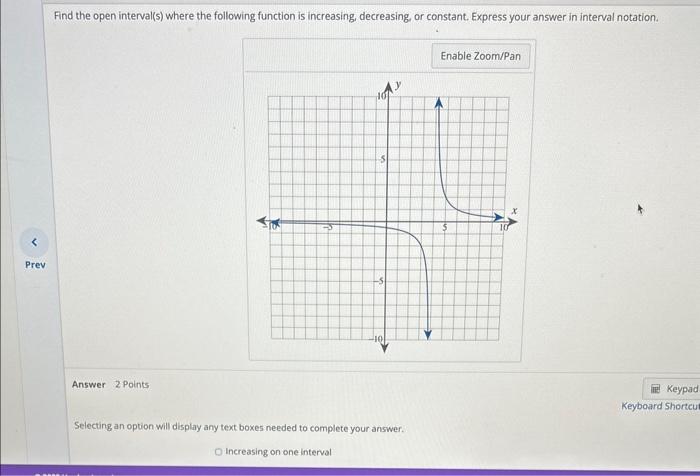 Solved Find the open interval(s) where the following | Chegg.com