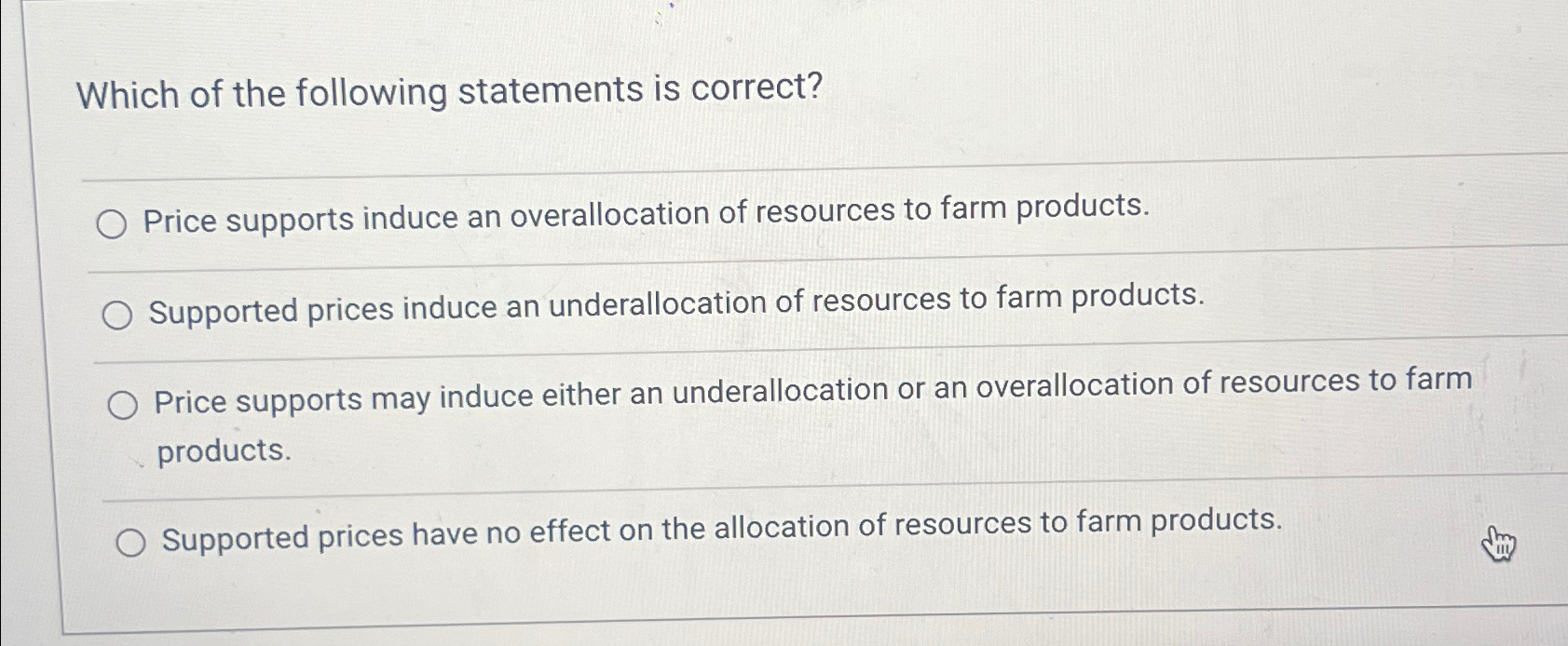 Solved Which of the following statements is correct?Price | Chegg.com
