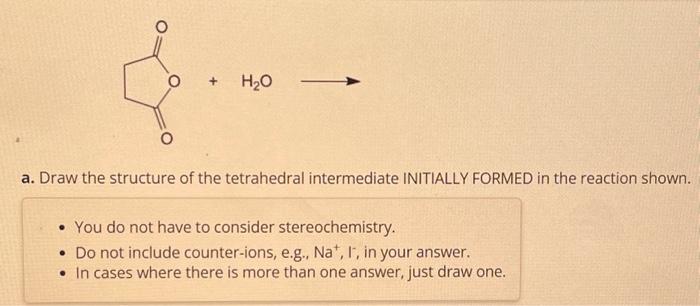 Solved 2 Part Questiona.Draw structure of the tetrahedral | Chegg.com