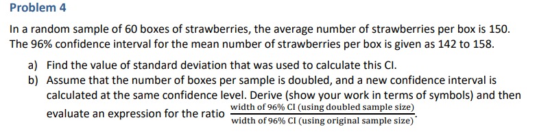 Solved Problem 4In a random sample of 60 ﻿boxes of | Chegg.com
