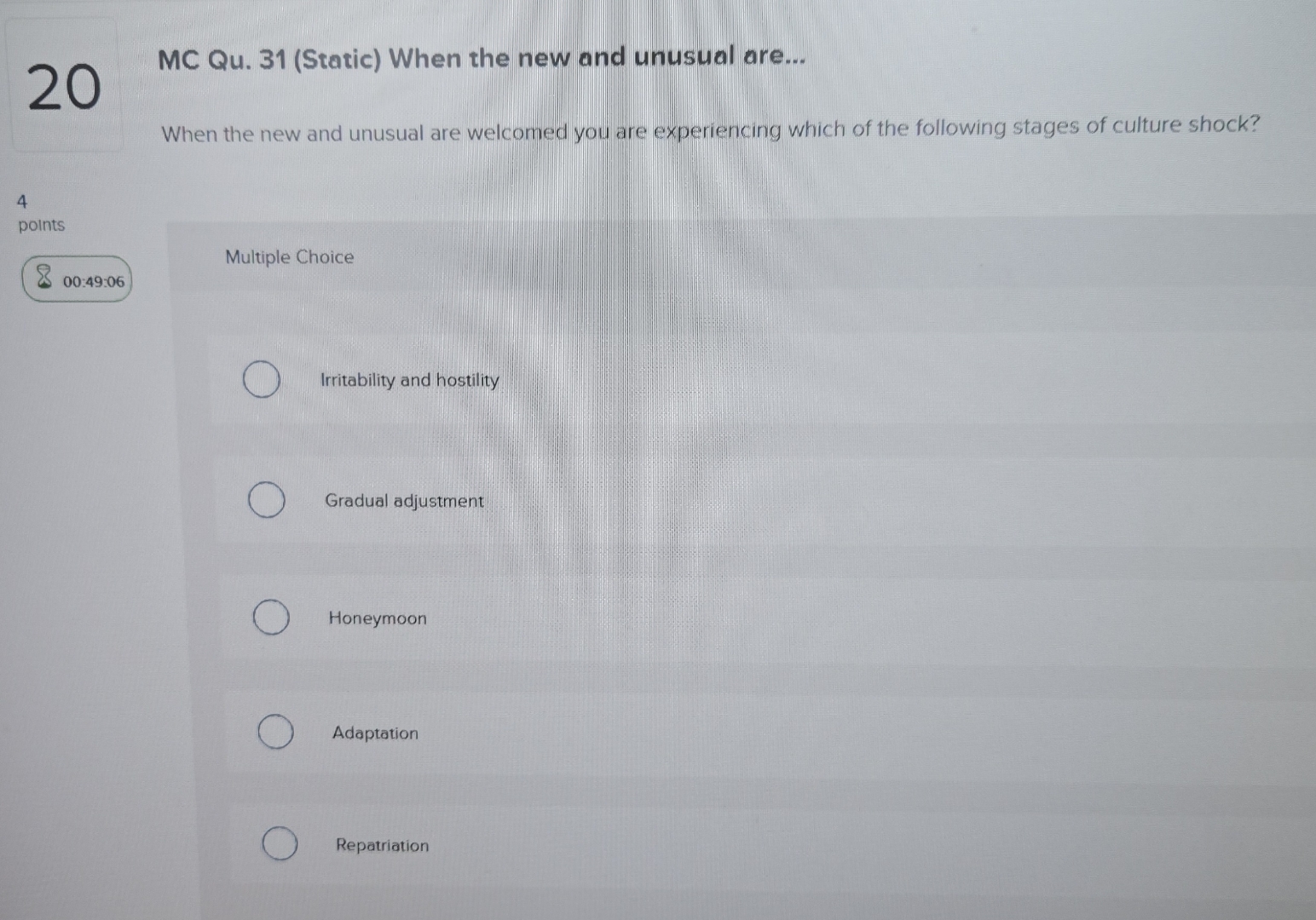 Solved 20MC Qu. 31 (Static) ﻿When the new and unusual | Chegg.com