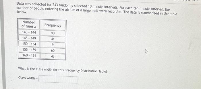 Solved Data was collected for 243 randomly selected 10 | Chegg.com