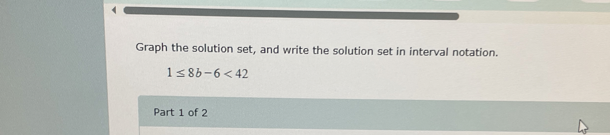 Solved Graph the solution set, and write the solution set in | Chegg.com