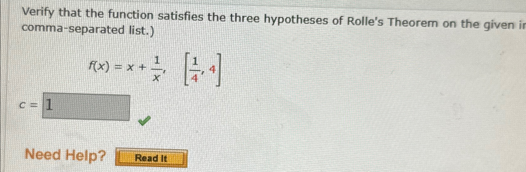 Solved Verify that the function satisfies the three | Chegg.com