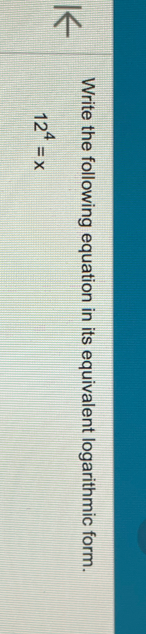 Solved Write the following equation in its equivalent | Chegg.com