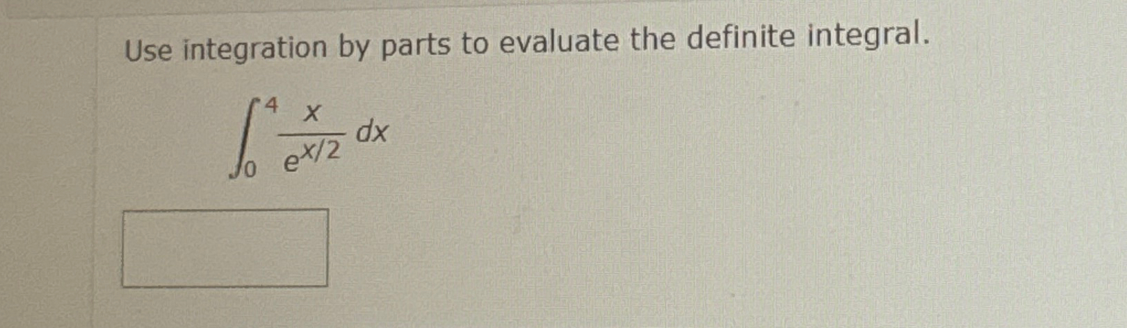 Solved Use integration by parts to evaluate the definite | Chegg.com
