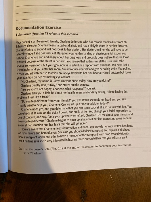Solved Documentation Exercise Scenario: Question 78 refers | Chegg.com