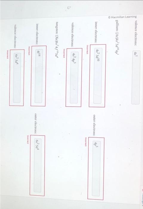 Solved identify the inner electrons, earthbound, and balance | Chegg.com