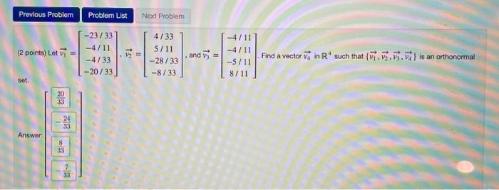 Solved Previous Problem Problem Ust Next Problem 2 Points 